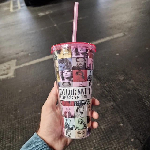 TAYLOR SWIFT THE Eras Tour Movie Merchandise ODEON Premium Pink Tumbler ...