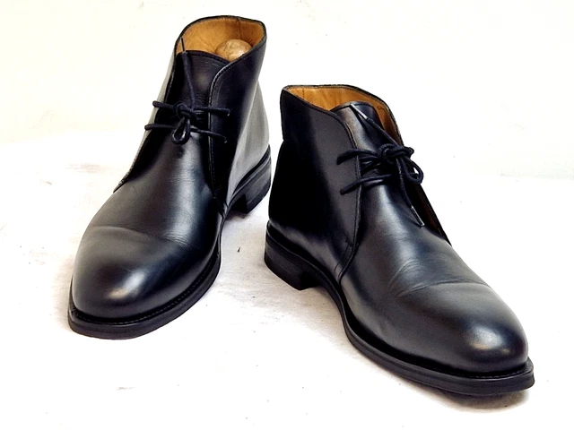 HERRING SHOES MADE in Portugal men ankle Boots Leather Black UK 8 EU 42 ...