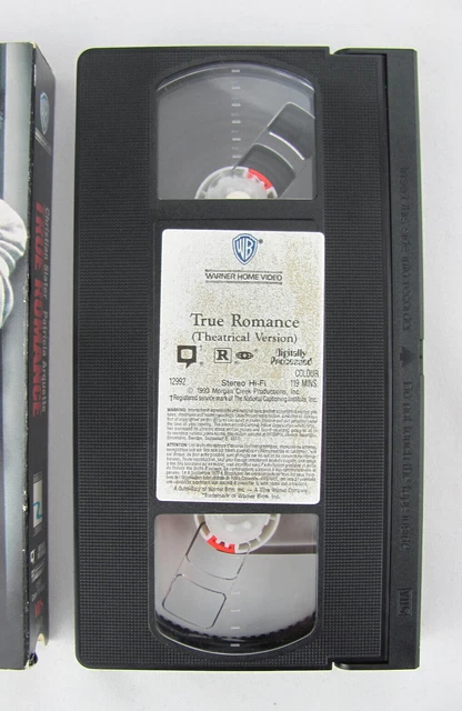 TRUE ROMANCE ~ 1994 VHS (1993 Movie) TESTED Theatrical Version R-Rated ...