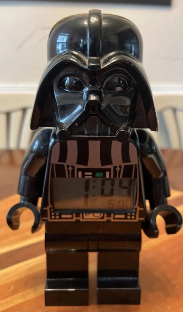 STAR WARS DARTH Vader Digital LEGO Alarm Clock 2010 9" Tested / Working ...