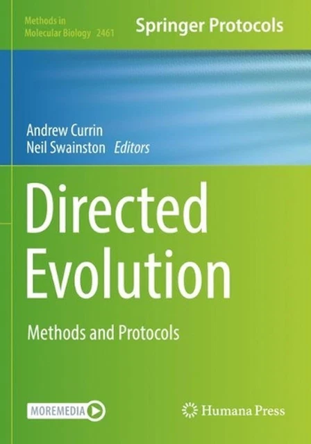 DIRECTED EVOLUTION: METHODS and Protocols par Andrew Currin livre de ...