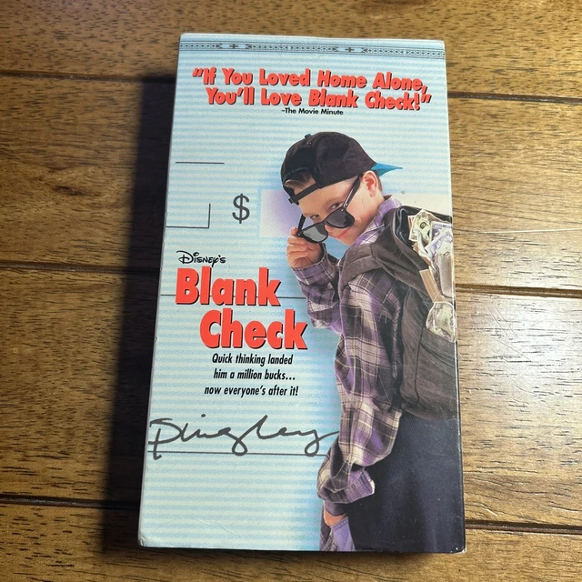 BLANK CHECK WALT Disney Home Video Vhs Slip Sleeve £4.79 - PicClick UK
