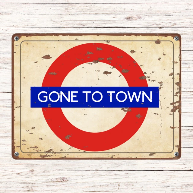 PERSONALISED SIGN METAL Door Wall Plaque Custom London Underground Tube ...