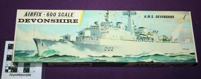 AIRFIX HMS DEVONSHIRE 1:600 scale model ship kit F302S Yellow Stripe ...