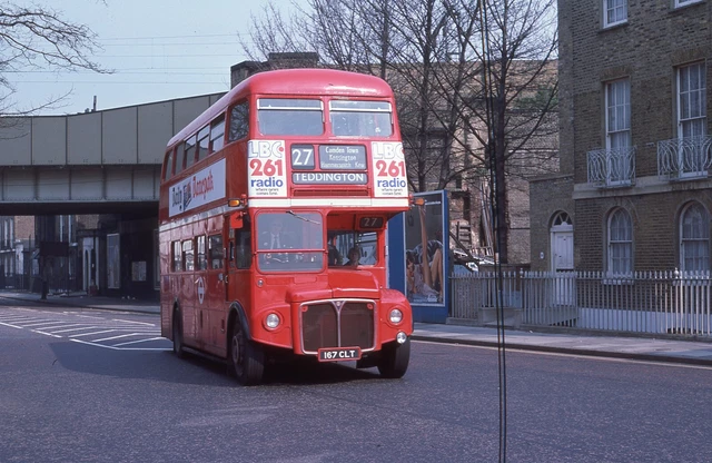 ORIGINAL LONDON TRANSPORT Bus Slide AEC Routemaster RM1167 167CLT April ...