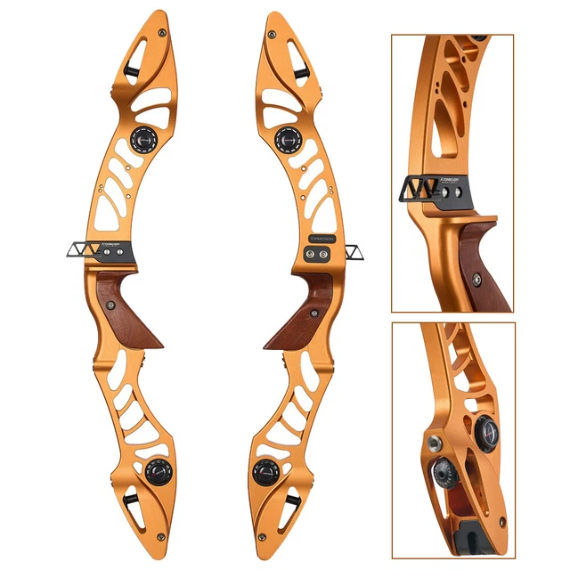 BOGENSCHIESSEN 25& ILF Riser CNC gefräst + Holz für Takedown ILF Recurvebogen Rechtshand EUR 212 ...