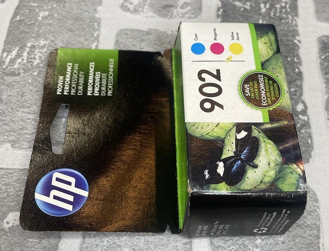 GENUINE HP 902 Tri-Color Cyan Magenta Yellow Ink Cartridges Exp. Oct ...