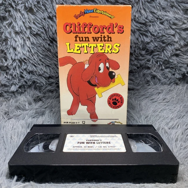 CLIFFORDS FUN WITH Letters VHS Tape 1992 Kids Alphabet Learning ...