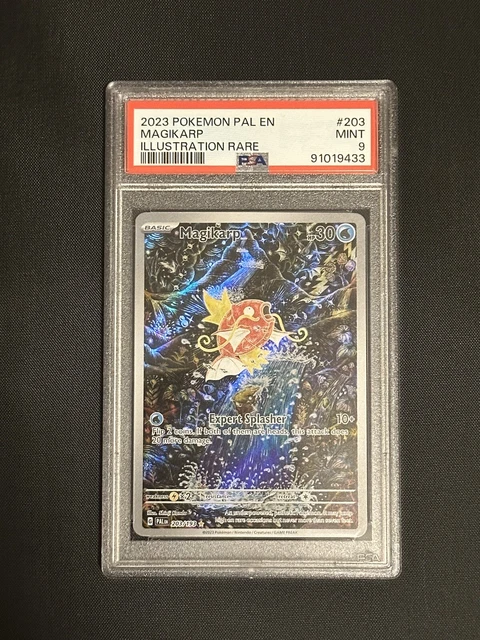 MAGIKARP 203/193 ILLUSTRATION Rare Holo PSA 9 Pokémon JCG Paldea ...