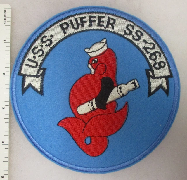 US NAVY SS-268 USS PUFFER SUBMARINE PATCH Made for Veterans After WW2 £ ...