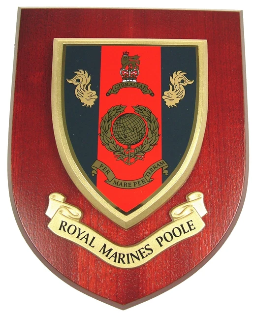 ROYAL MARINES COMMANDO Poole Deluxe Uk Made Classic Veterans Wall ...