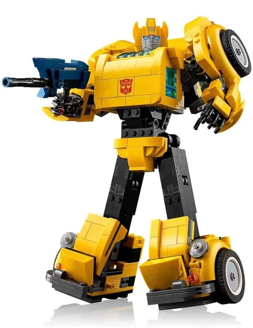 LEGO ICONS TRANSFORMERS Bumblebee Building Set Converts Robot To Car ...