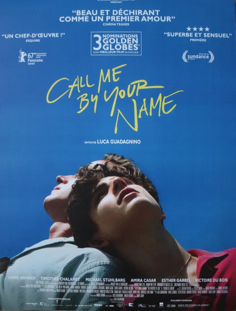 CALL ME BY YOUR NAME Affiche Cinéma Originale ROULEE 53x40 Movie Poster ...