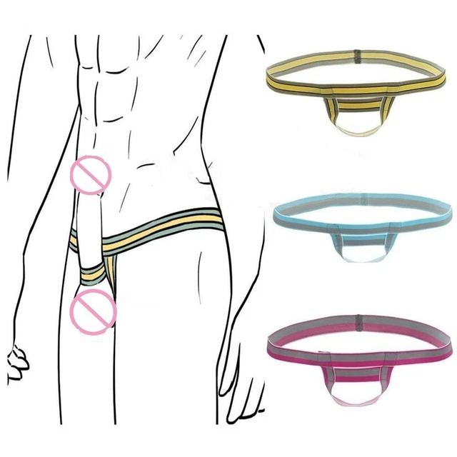 Sexy Mens Jockstrap Bulge Pouch G String Thong Harness Bandage Briefs
