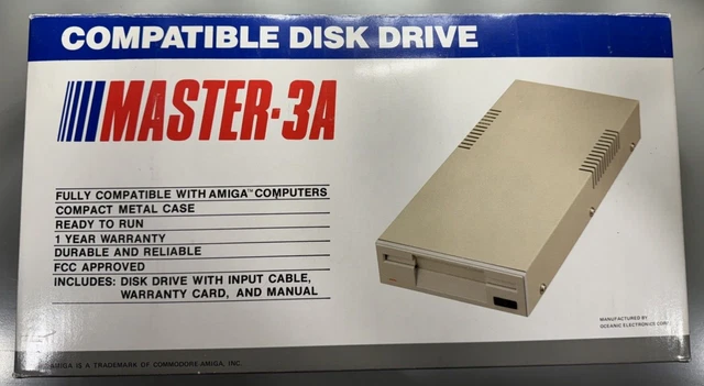 MASTER 3A-1 COMMODORE Amiga compatible 3.5" Floppy Drive -SCSI external ...