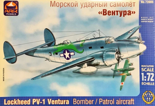 ARK MODELS (EX Frog) 72005 Patrol Bomber Lockheed PV-1 Ventura, 1:72 ...