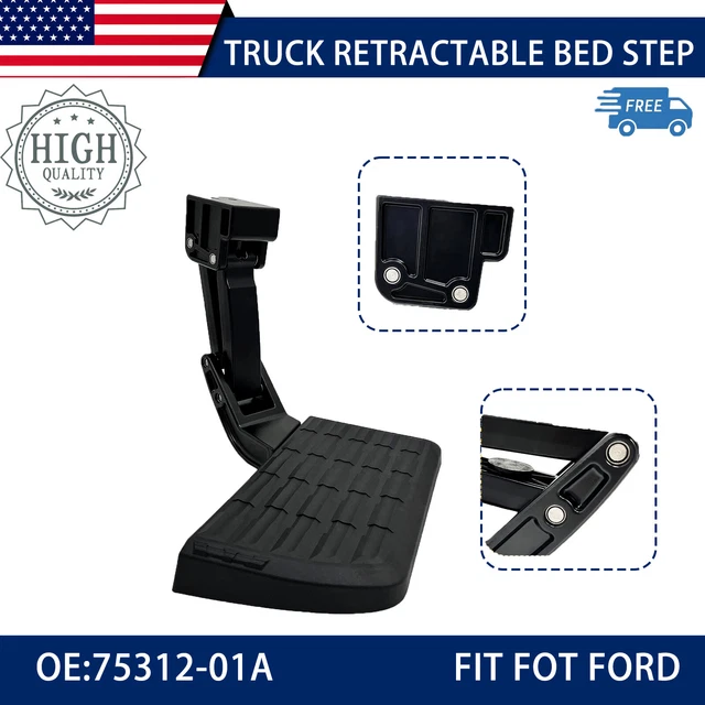NEW REAR BUMPER Side Bed Step Retractable BedStep Pedal Fit Ford F150 ...