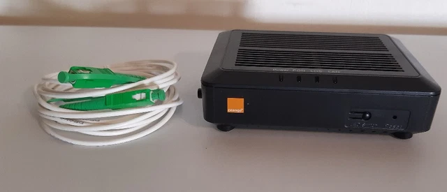 BOITIER FIBRE ORANGE - Boitier ONT modem fibre Orange alcatel-lucent I ...