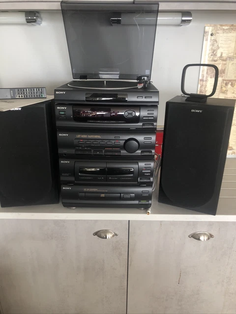 SONY LBT-N300 HI-FI System , Tuner, Record Deck, Twin Tape ,cd, Remote ...