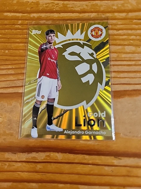 TOPPS PREMIER LEAGUE 2025/26 Alejandro Garnacho Gold Lion £5.43 ...