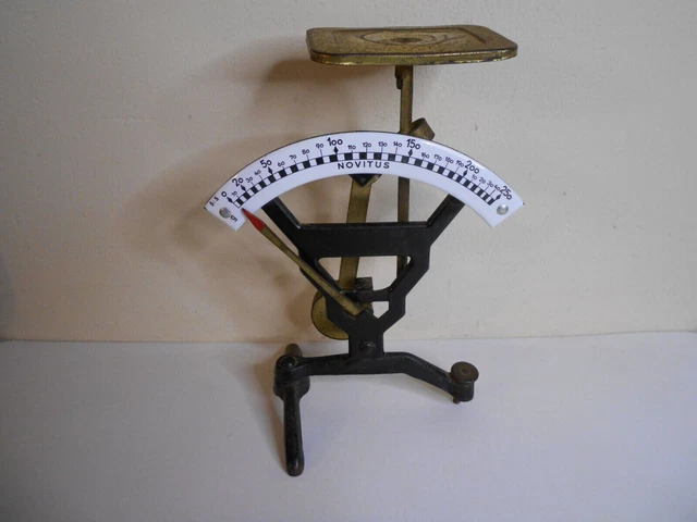 ANCIEN PÈSE LETTRES balance de précision - fonte laiton et tôle ...