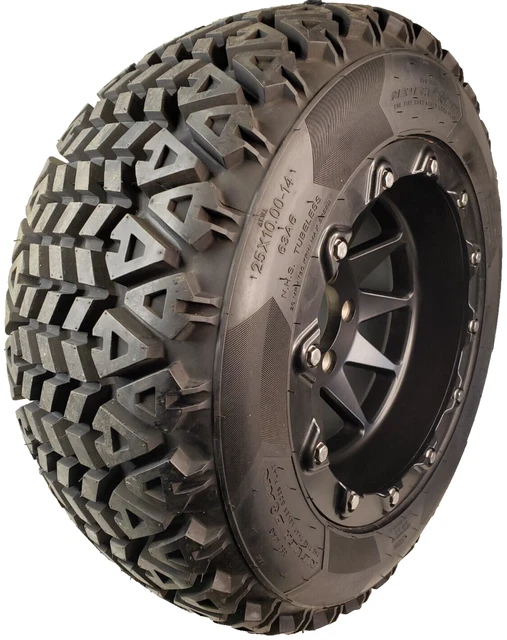KUBOTA RTV 900 1100 1120 1140 TIREs WHEELs RIMs 25x10-14 OTR 350 MAG ...
