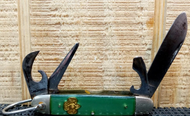 VINTAGE POCKET KNIFE ULSTER KUTMASTER Girl Scout Folder Camp CUB SCOUTS ...