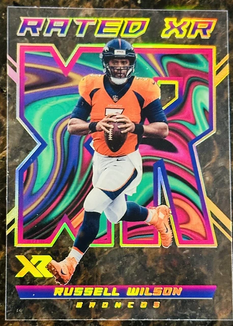 2022 RUSSELL WILSON Panini XR Rated XR Case Hit SSP RXR6 Clear Broncos ...