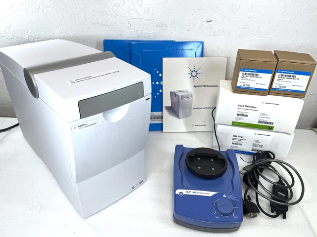 AGILENT 2100 BIOANALYZER IKA Vortexer Electrophoresis & Expert Software ...