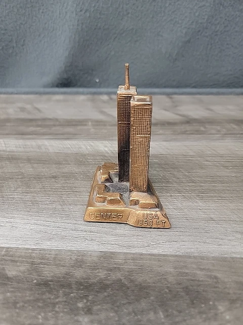 NEW YORK NY WTC WORLD TRADE CENTER SOUVENIR BUILDING TWIN TOWERS Metal ...