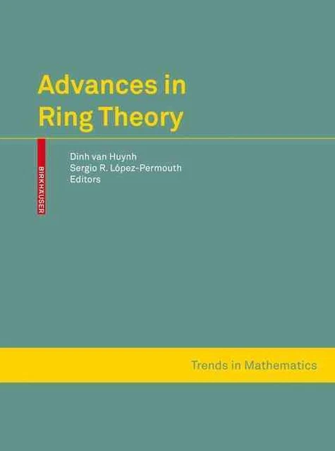 ADVANCES IN RING Theory by Sergio R. L?pez-Permouth (English) Hardcover ...