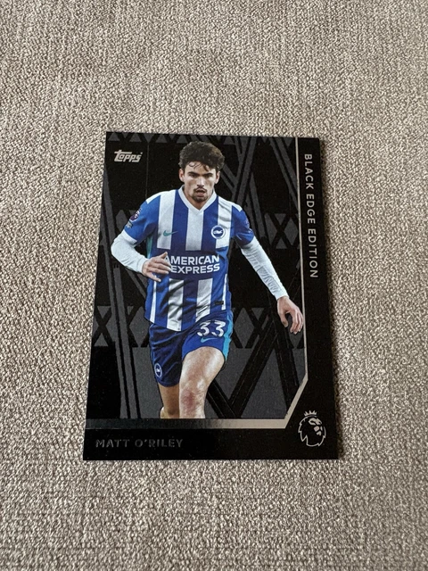 TOPPS PREMIER LEAGUE 2026 Matt O’Riley Black Edge Edition Brighton BE10 ...