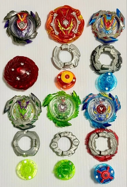 BEYBLADE BURST VALKYRIE Tops Lot Set Shooter God Chips Takara Tomy ...