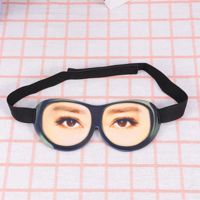 3D STEREOSCOPIC SPOOF Glasses Eye Eyeshade for Comfortable Sleep and ...