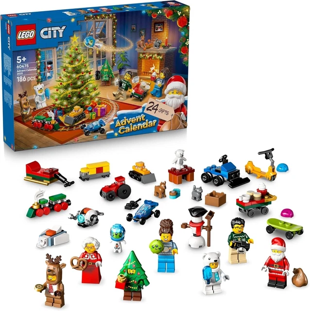 LEGO CITY ADVENT Calendar 2025 for 5+ Year Old Boys & Girls - Christmas ...