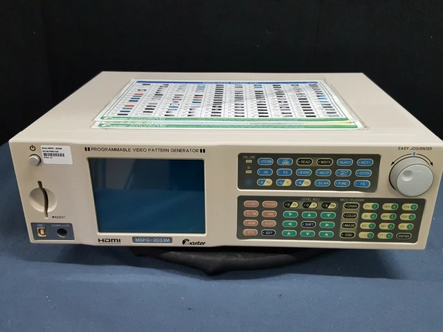 MASTER_MSPG-2033M: GENERATORE DI pattern video programmabile (1536) EUR 1.709,95 - PicClick IT