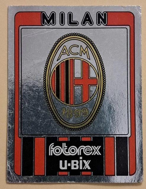 CALCIATORI PANINI 1986-87 Scudetto MILAN - figurina n. 181 con velina ...