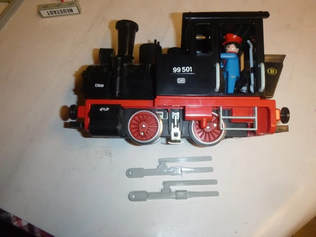 PLAYMOBIL LOCOMOTIVE À vapeur 99501 avec locomotive échelle G (art.2737 ...