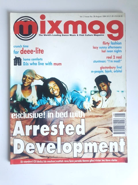 MIXMAG MAGAZINE (08/1994) ARRESTED DEVELOPMENT + Deee-Lite + Reel 2 ...