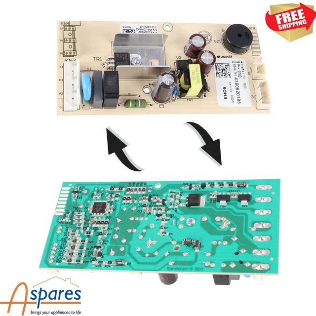 GENUINE 4360625185 Beko Fridge Freezer PCB Control Board Label £25.95 ...