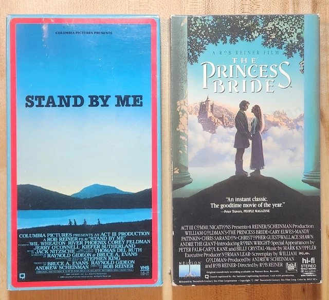 ROB REINER 80S VHS Lot - Stand By Me (1986) & The Princess Bride (1987 ...
