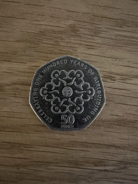 VERY RARE 50p coin Celebrating 100 years of Girl Guiding UK £5,085.72 ...