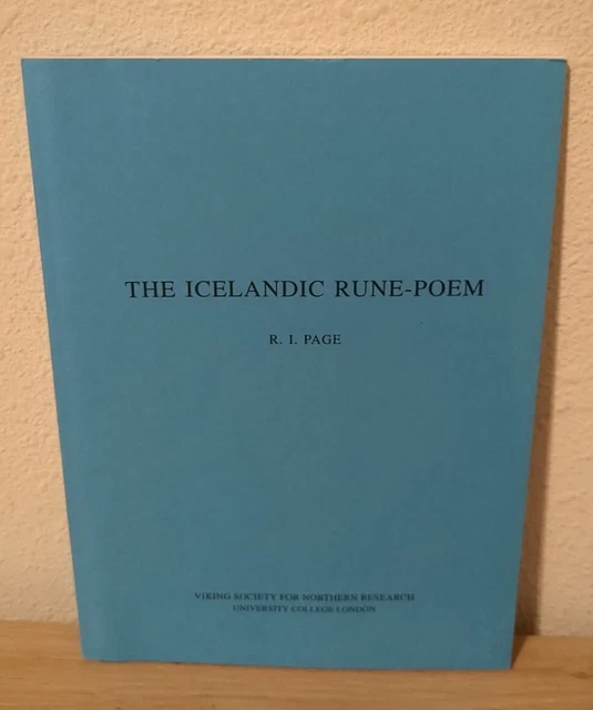 THE ICELANDIC RUNE Poem By R.I. Page - Viking Society Of Northern ...