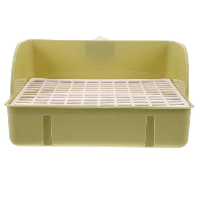 SQUARE LITTER BOX Small Animal Pan Rabbit Toilet Bunny Litterbox $43.29 ...