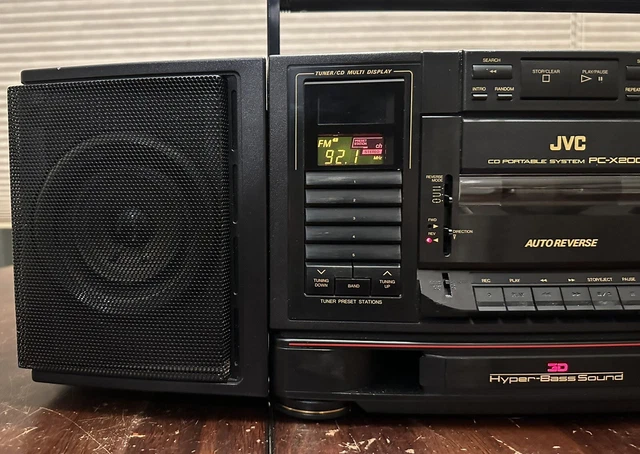 JVC PC-X200 PORTABLE Radio/CD/ Cassette Boombox $195.00 - PicClick CA