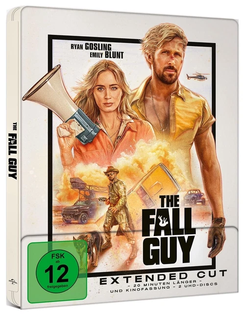 THE FALL GUY Limited STEELBOOK EDITION 4K UHD 2-Disc 20 MINUTEN LÄNGER ...