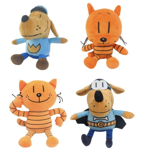 DOG MAN PLUSH Toy Anime Petey Cat Puppy Stuffed Animal Cartoon Plushies ...