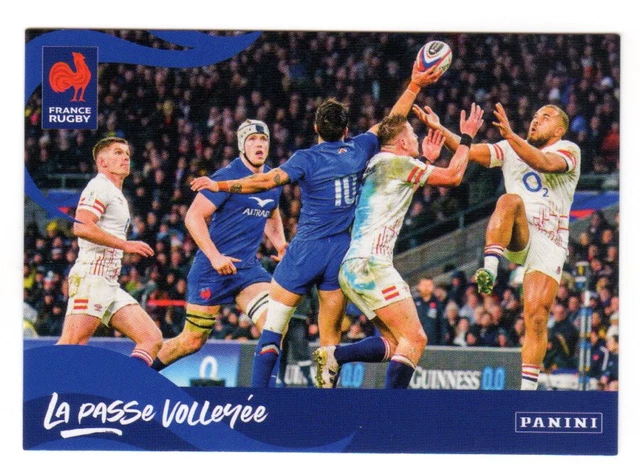CARTE PANINI FRANCE RUGBY Rage de Vaincre 2023 #C14 La Passe Volleyée ...