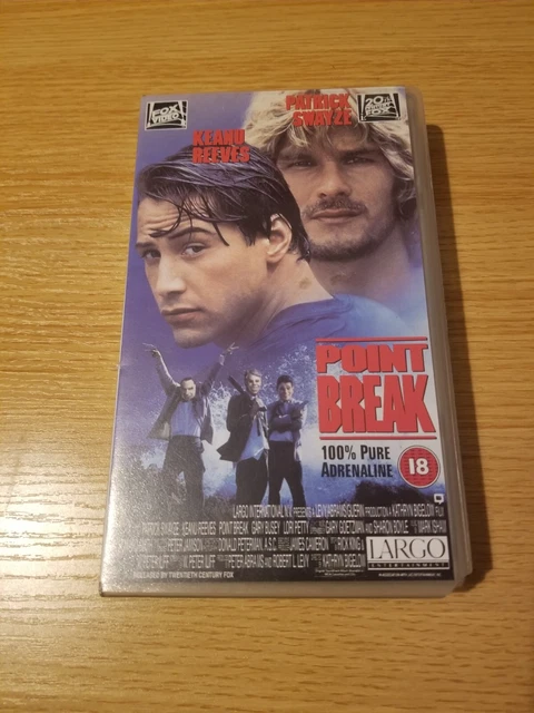POINT BREAK VHS Video (Keane Reeves, Patrick Swayze) 1993 £3.99 ...