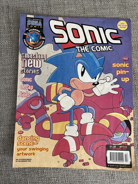 SONIC THE HEDGEHOG - Sonic The Comic UK - Sega / Fleetway Issue No. 113 ...